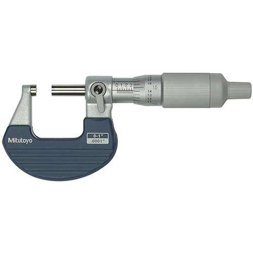 Mitutoyo 102-717 Vernier Outside Micrometer 0-1" with Ratchet Thimble