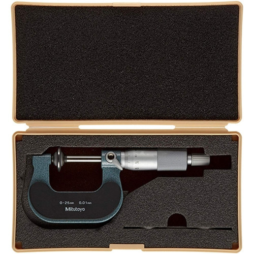 Mitutoyo 123-113 Vernier Disk Micrometer 0-25mm Rotating Spindle ...