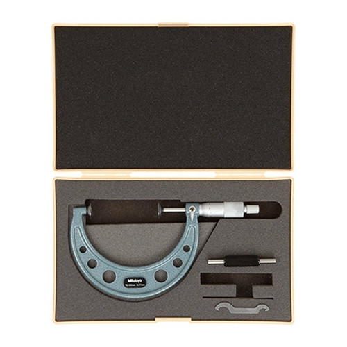 Mitutoyo 123-104 Vernier Disk Micrometer 75-100mm Rotating Spindle