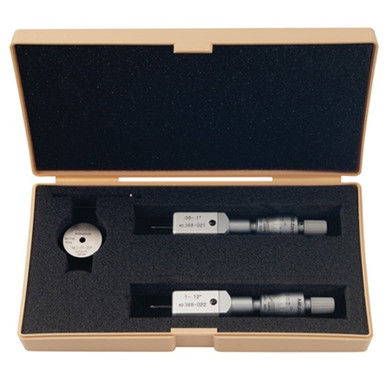Mitutoyo Two Point Internal Micrometer Holtest Set 0.08 to 0.12 inch