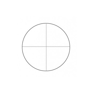 Reticle Cross-Line with Dotted Lines, 19mm Diameter