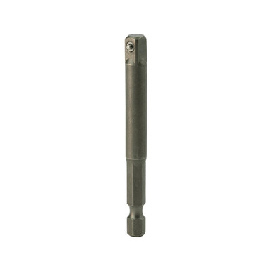 1/4" x 3" Ball Lock Square Drive Hex Shank Socket Adapter