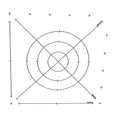KR830 Grain Reticle for ASTM E112