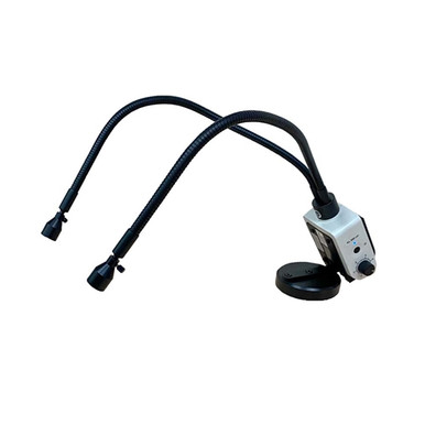 KL300 LED cold light source with dual pipe lights on cast iron base