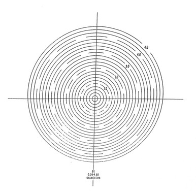 KR522 Concentric Circles Reticle with 23 Circles