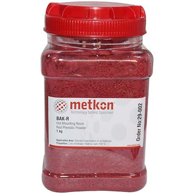 Metkon BAK-R Hot Mounting Resin 29-002 29-002/10 29-002/20