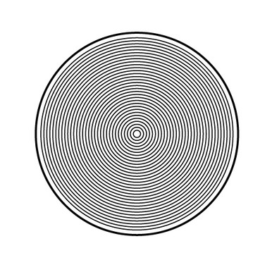Concentric Circle Mitutoyo Reticle 176-111