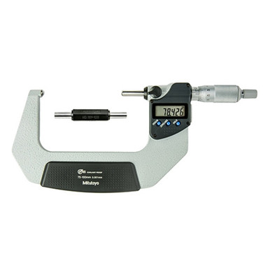 Mitutoyo Spherical Face Micrometer 75-100mm to Spherical Spindle
