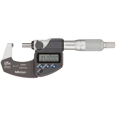 Mitutoyo Spherical Face Micrometer 0-1" / 0-25.4mm with Flat Spindle