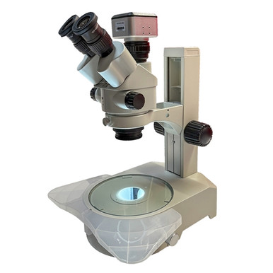 Brightfield Darkfield Digital LED Zoom Stereo Microscope 10x-67x