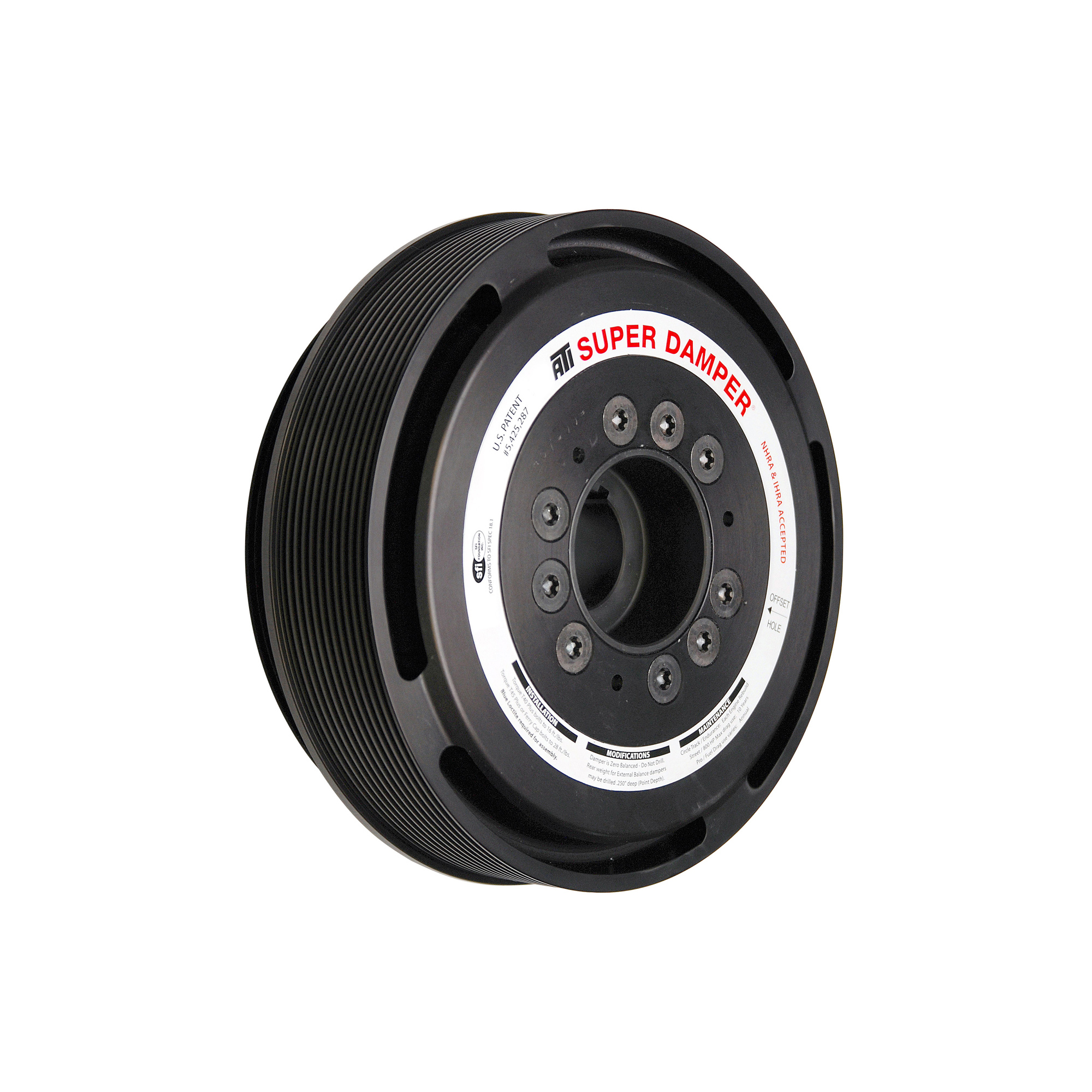 ATI 14% Overdrive Pulley for the LS9 11 Rib drive