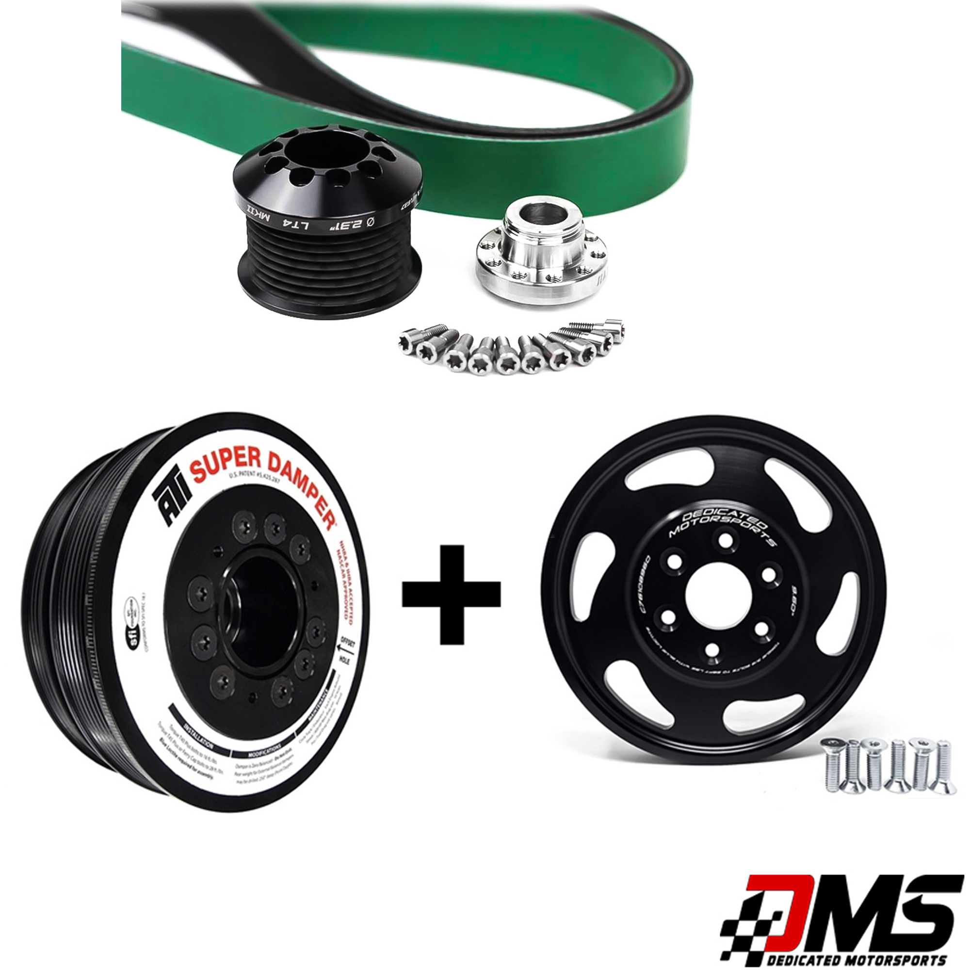 C7 Z06 Supercharger Overdrive Upgrade Kit Upper/Lower/Balancer/Belt