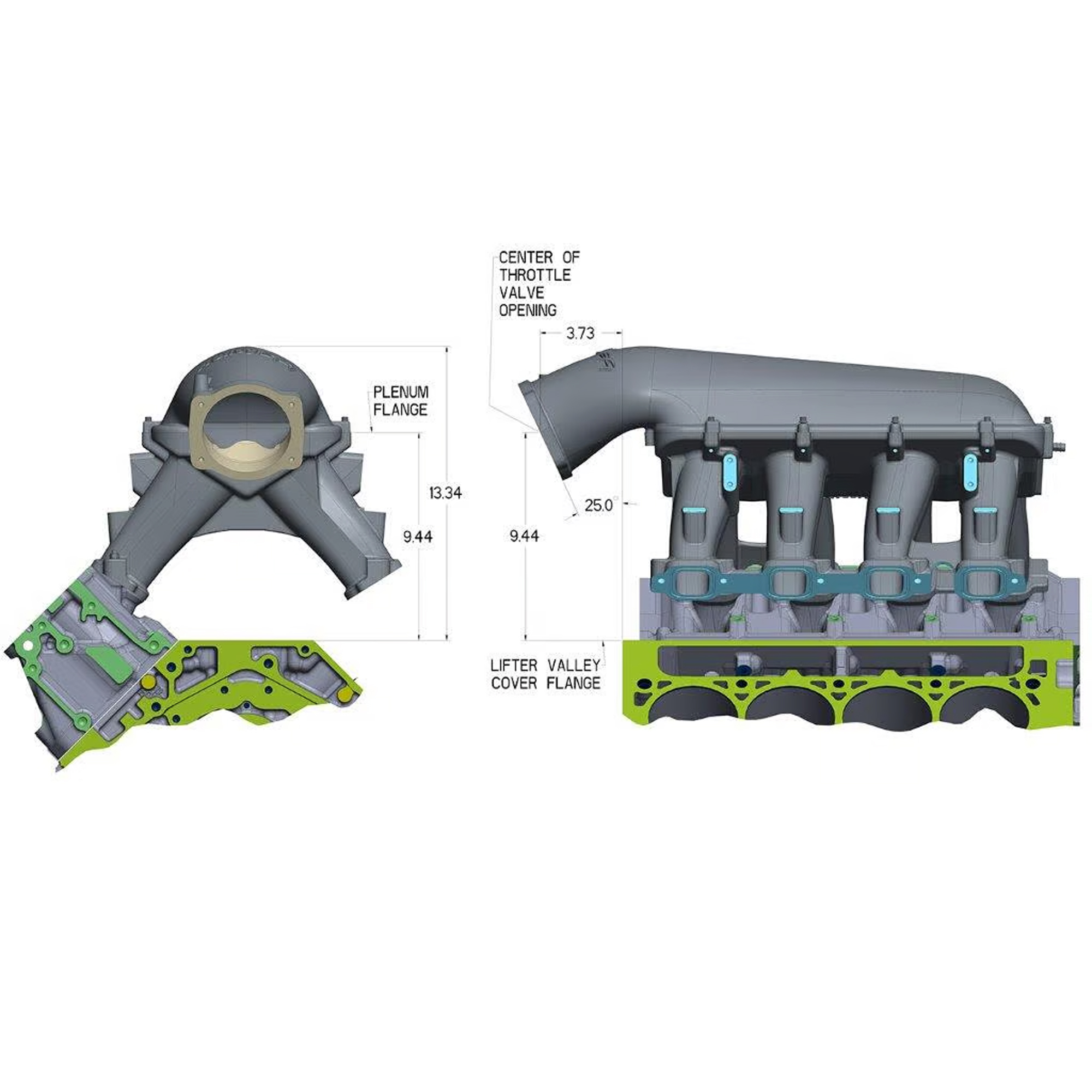 Holley LT1 Hi-Ram Intake Manifold