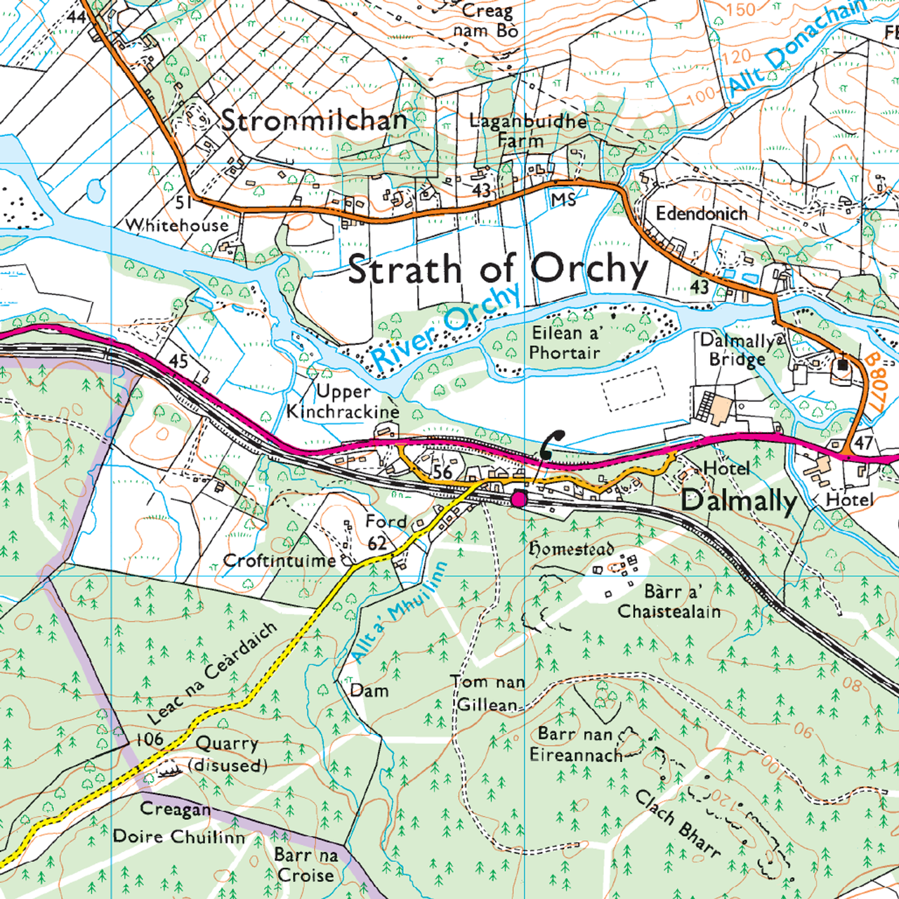 OS Map of Loch Awe & Inverary EX360 - Hillgear