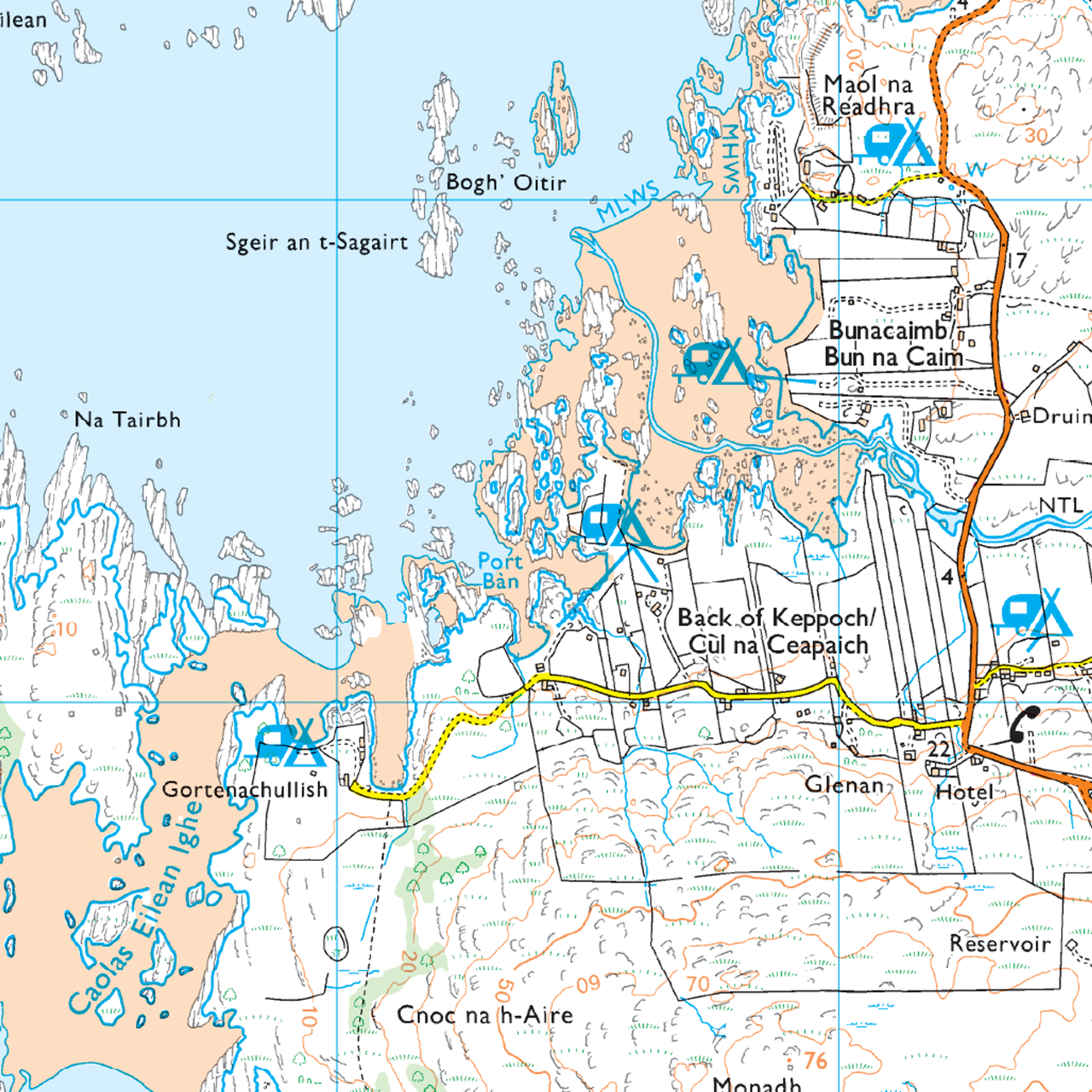 OS Map of Loch Morar & Mallaig - Hillgear