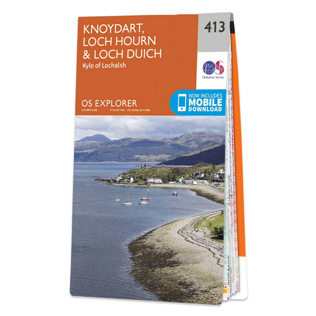OS Map of Knoydart, Loch Hourn & Loch Duich - Hillgear