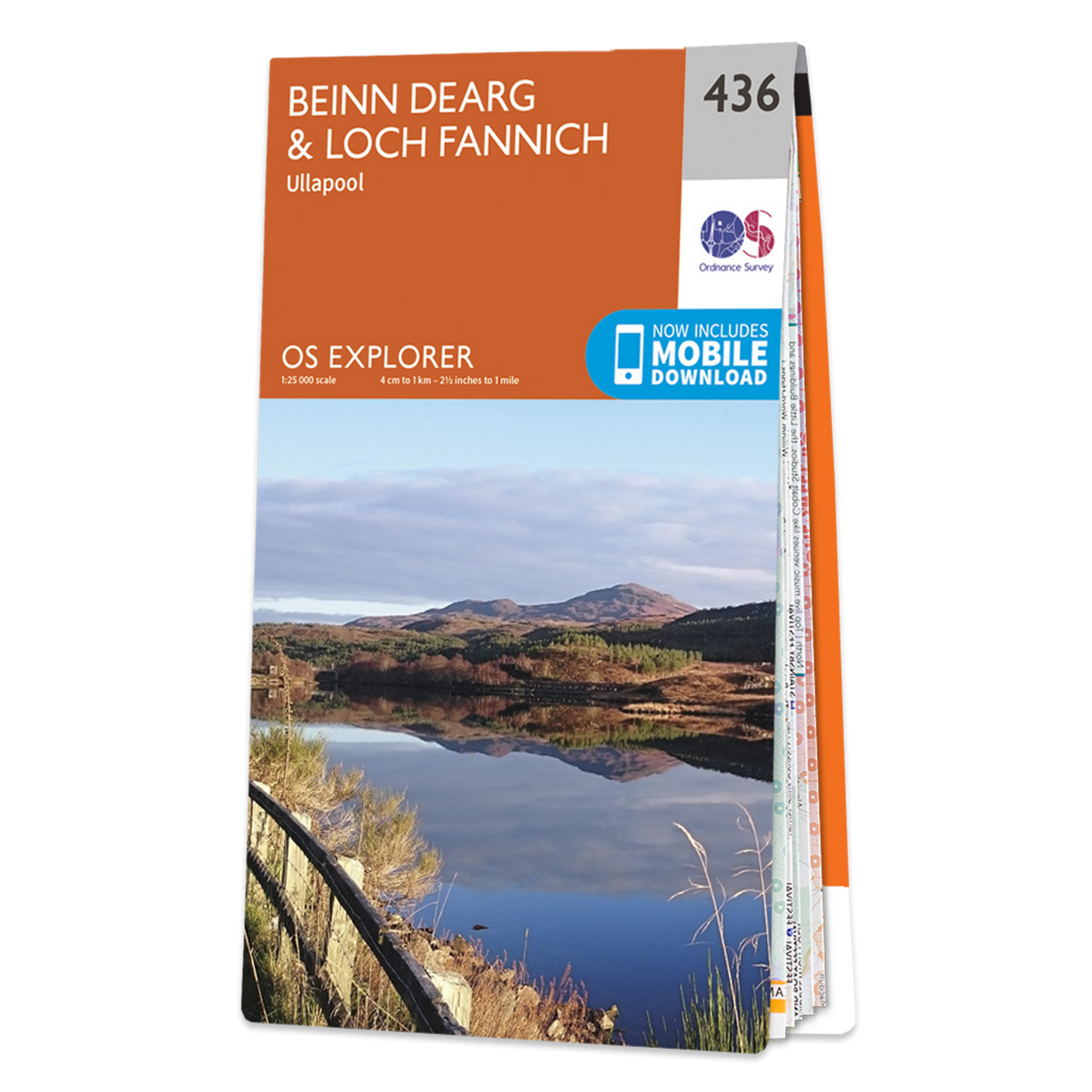 OS Map of Beinn Dearg & Loch Fannich EX346 - Hillgear