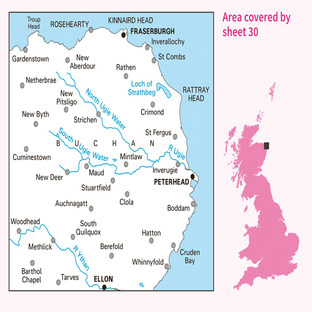OS Map of Fraserburgh - Hillgear