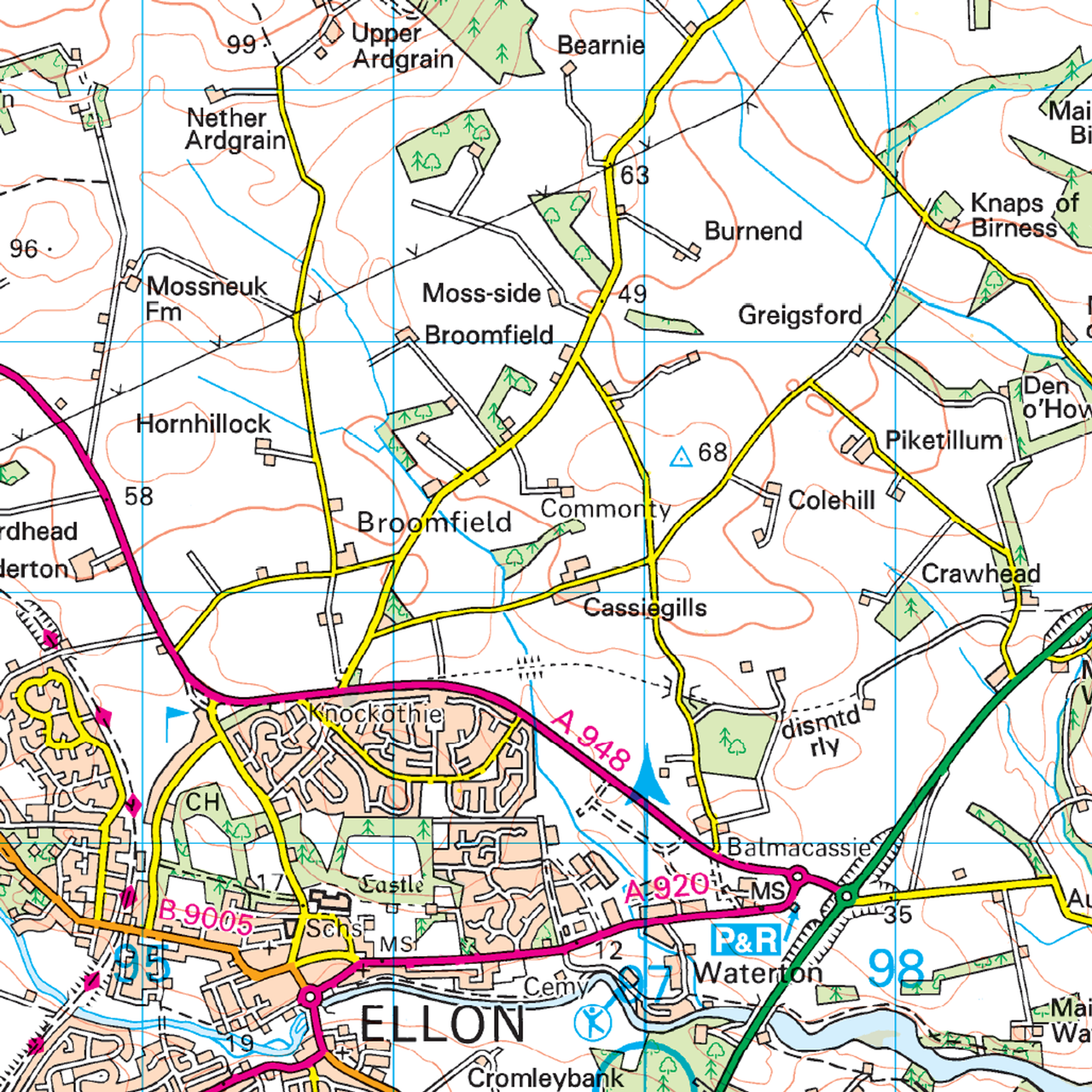 OS Map of Fraserburgh - Hillgear