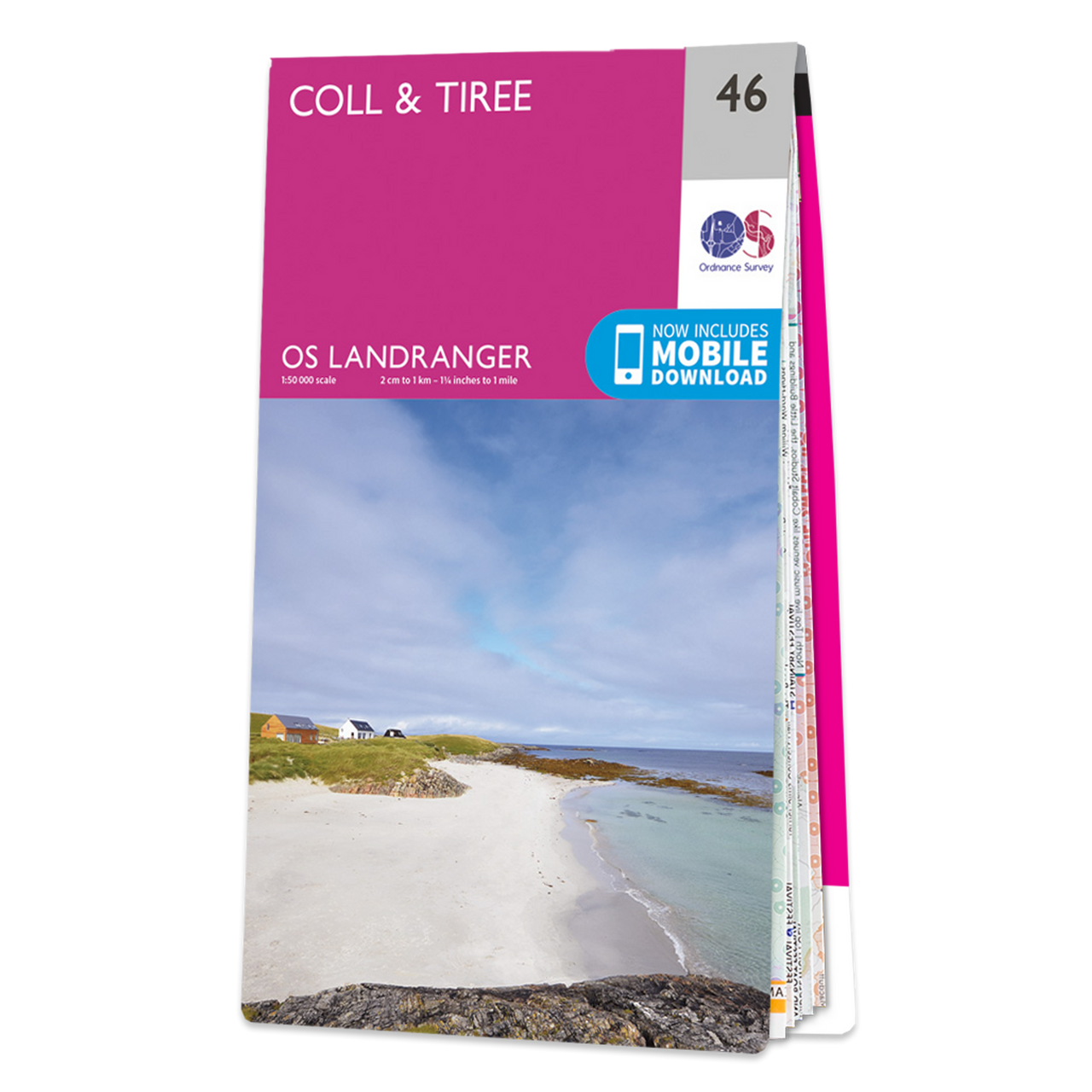 OS Map of Coll & Tiree - Hillgear