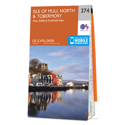 OS Map of Isle of Mull North & Tobermory - Hillgear