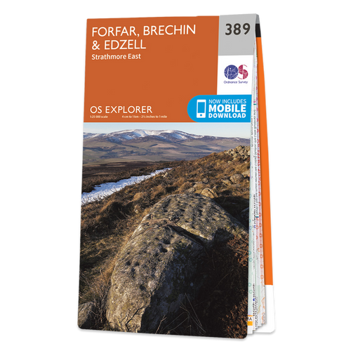 OS Map of Forfar, Brechin and Edzell - Hillgear