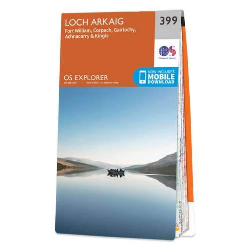 OS Map of Loch Arkaig - Hillgear