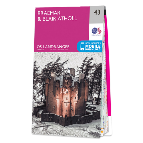OS Map of Braemar & Blair Atholl - Hillgear