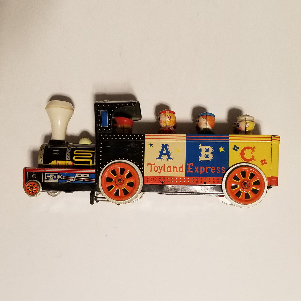 Rare HTF Vintage 1960's 14” Tin Toy Train Toyland Express Masudaya ...