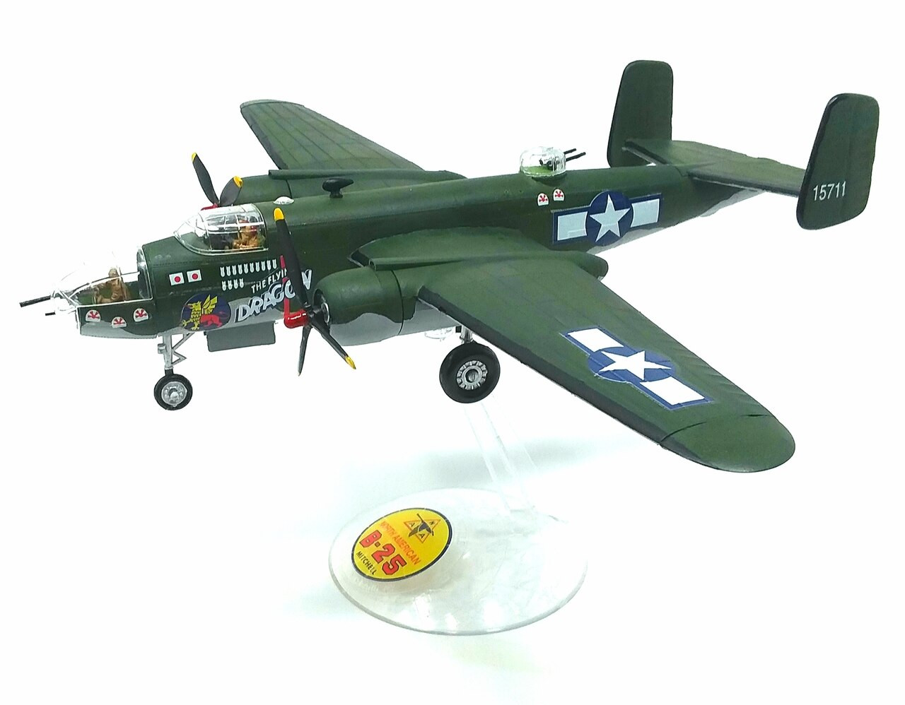 Atlantis Models B-25 Mitchell Flying Dragon Bomber Plastic Model Kit 1/ ...