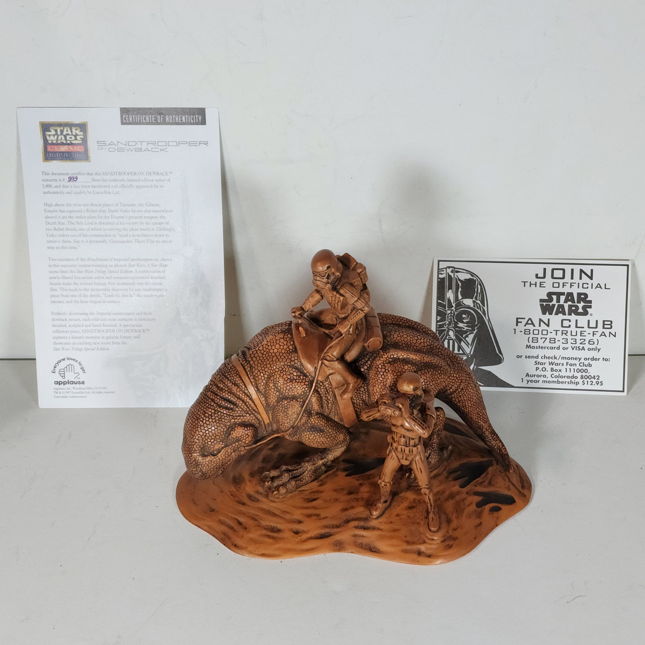Star Wars Sandtrooper on Dewback Statuette