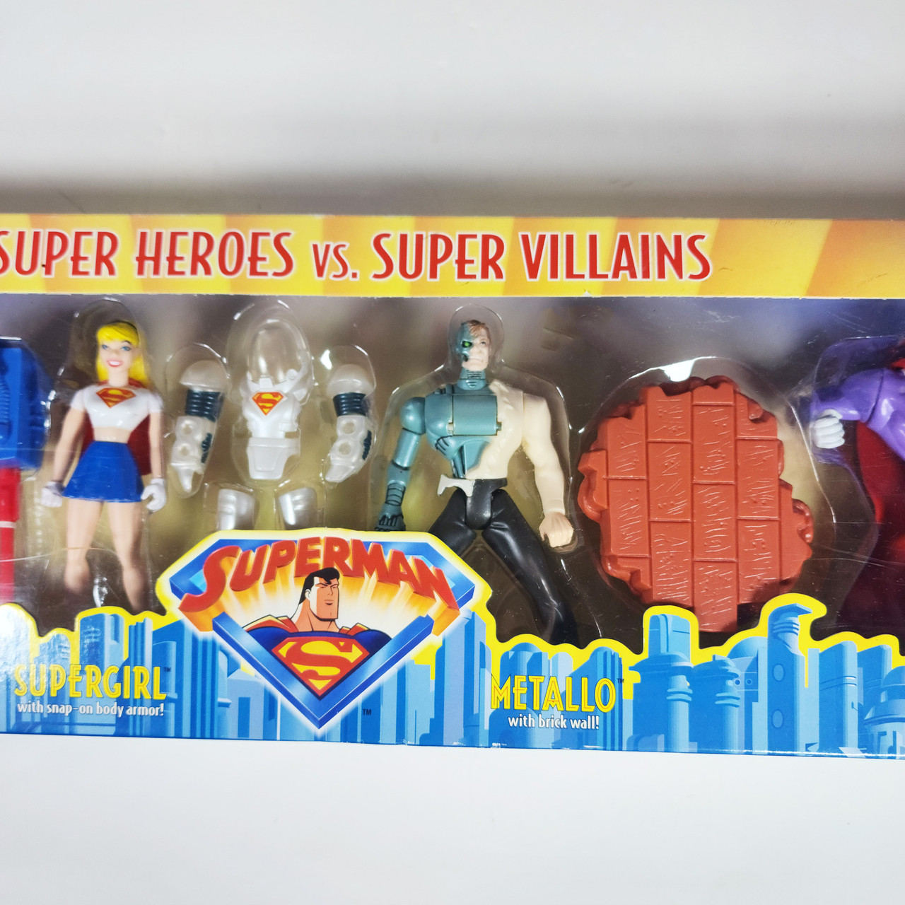 Hasbro DC Animated Superman Super Heroes vs Super Villains Action ...