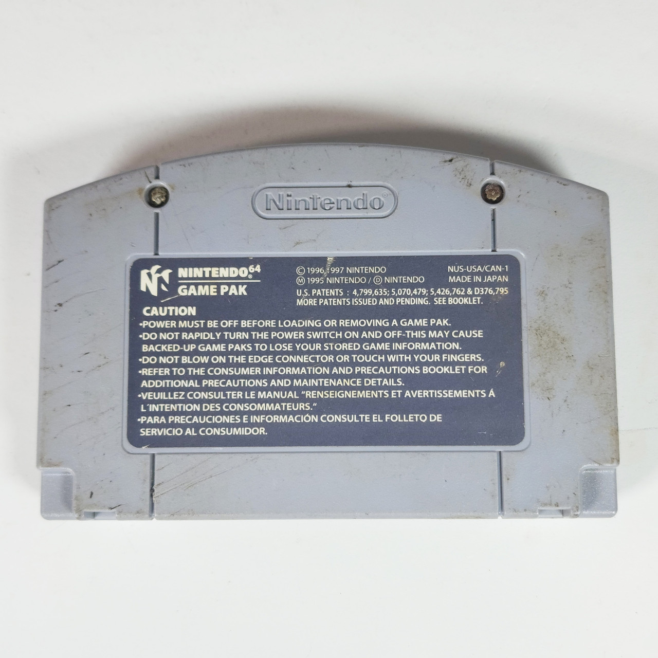 Vintage 1996 Nintendo 64 Super Mario 64 Video Game Cartridge N64SM64