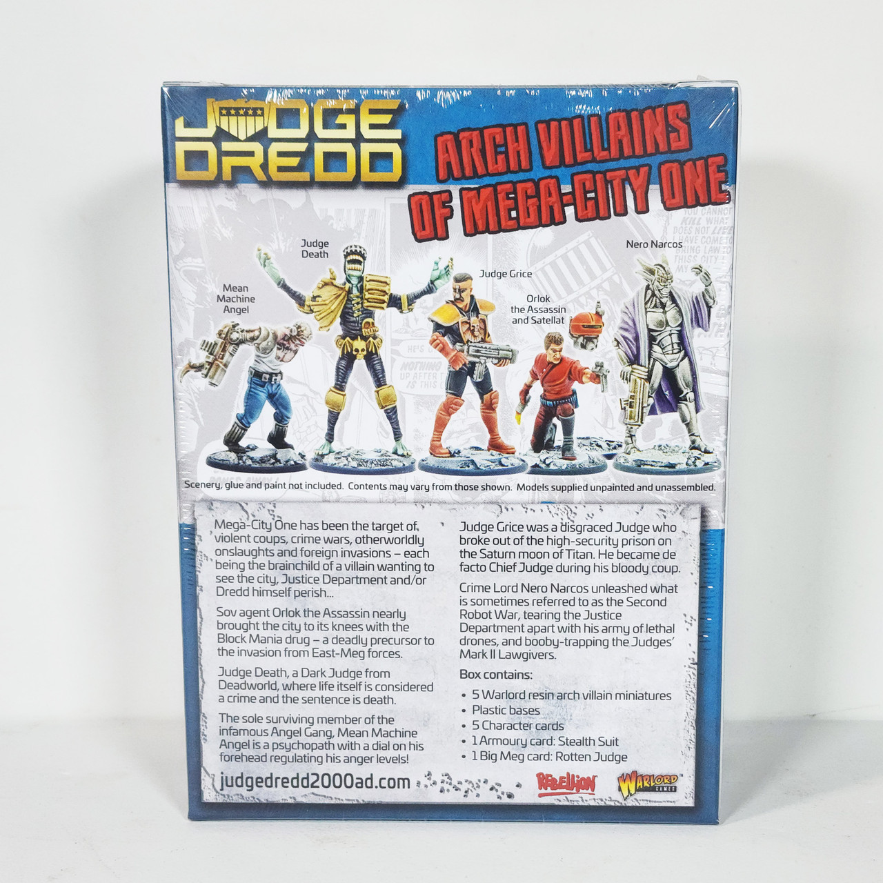 Warlord Games 2000 AD Judge Dredd Miniatures Game Arch Villains Of Mega ...
