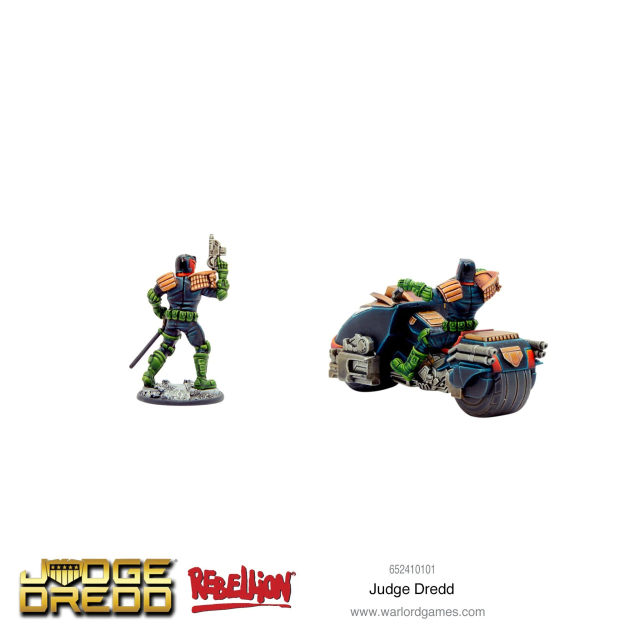Warlord Games 2000 AD Judge Dredd Miniatures Game Judge Dredd Miniature ...