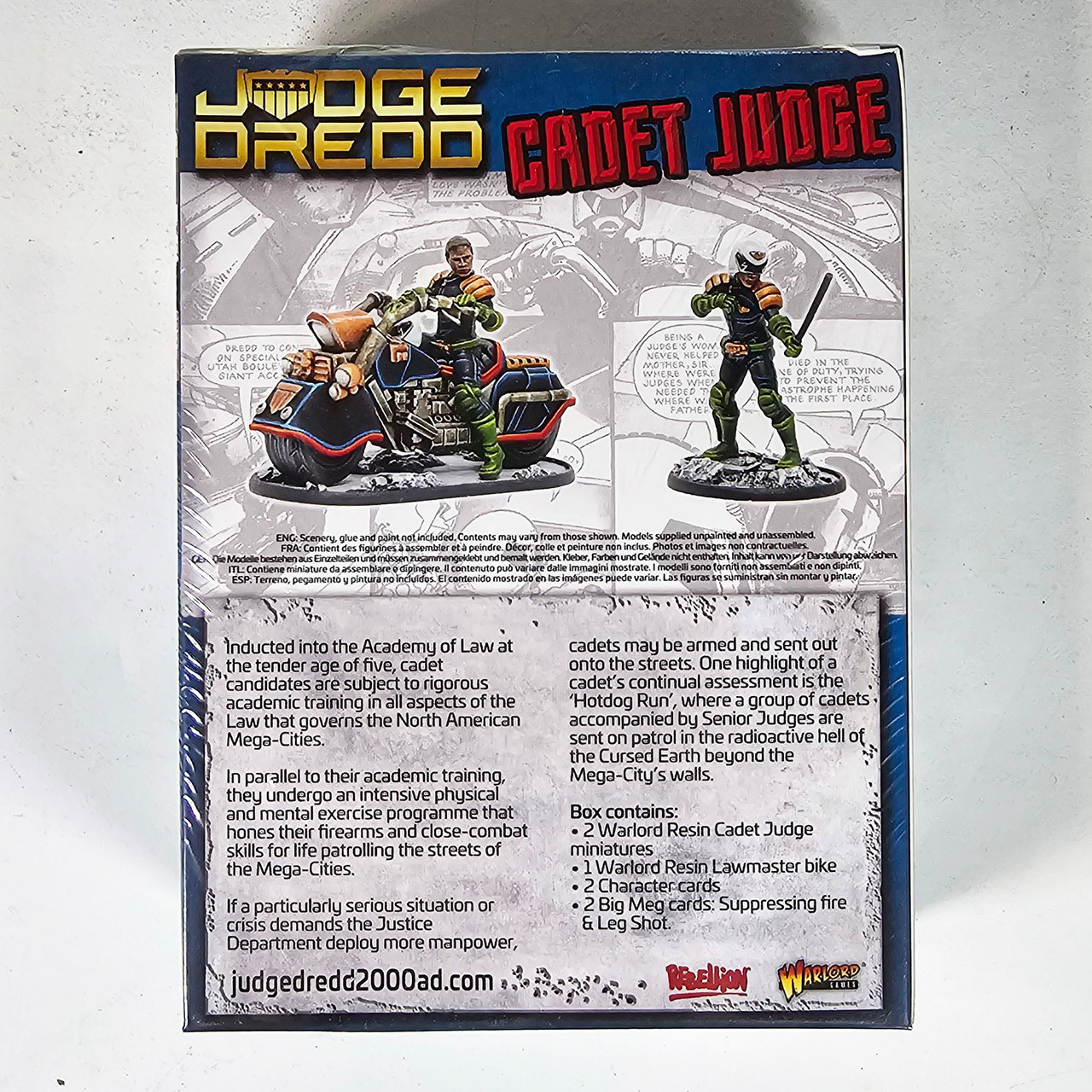 2000 AD Judge Dredd Miniatures Game Cadet Judge Warlord Games 652210109