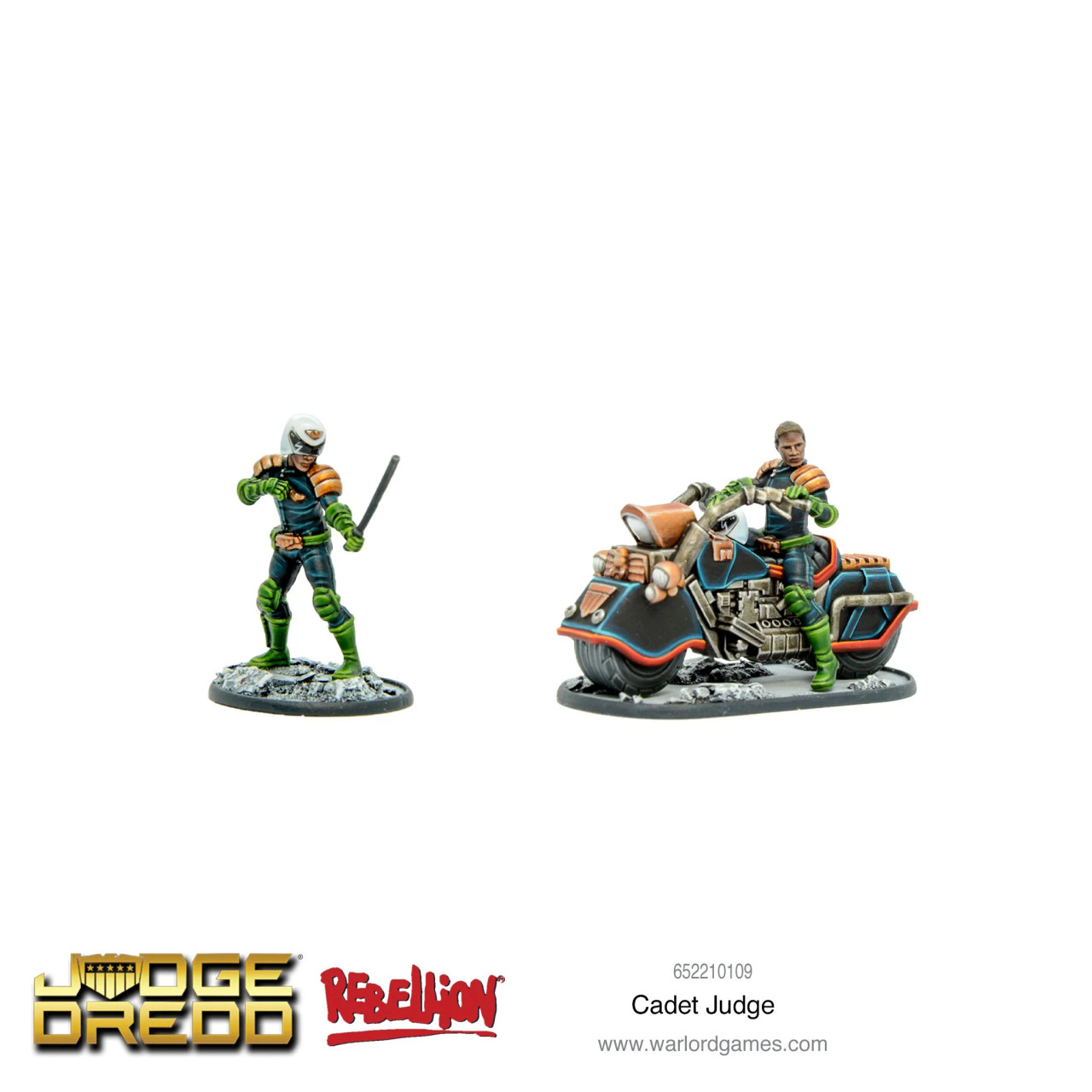 2000 AD Judge Dredd Miniatures Game Cadet Judge Warlord Games 652210109