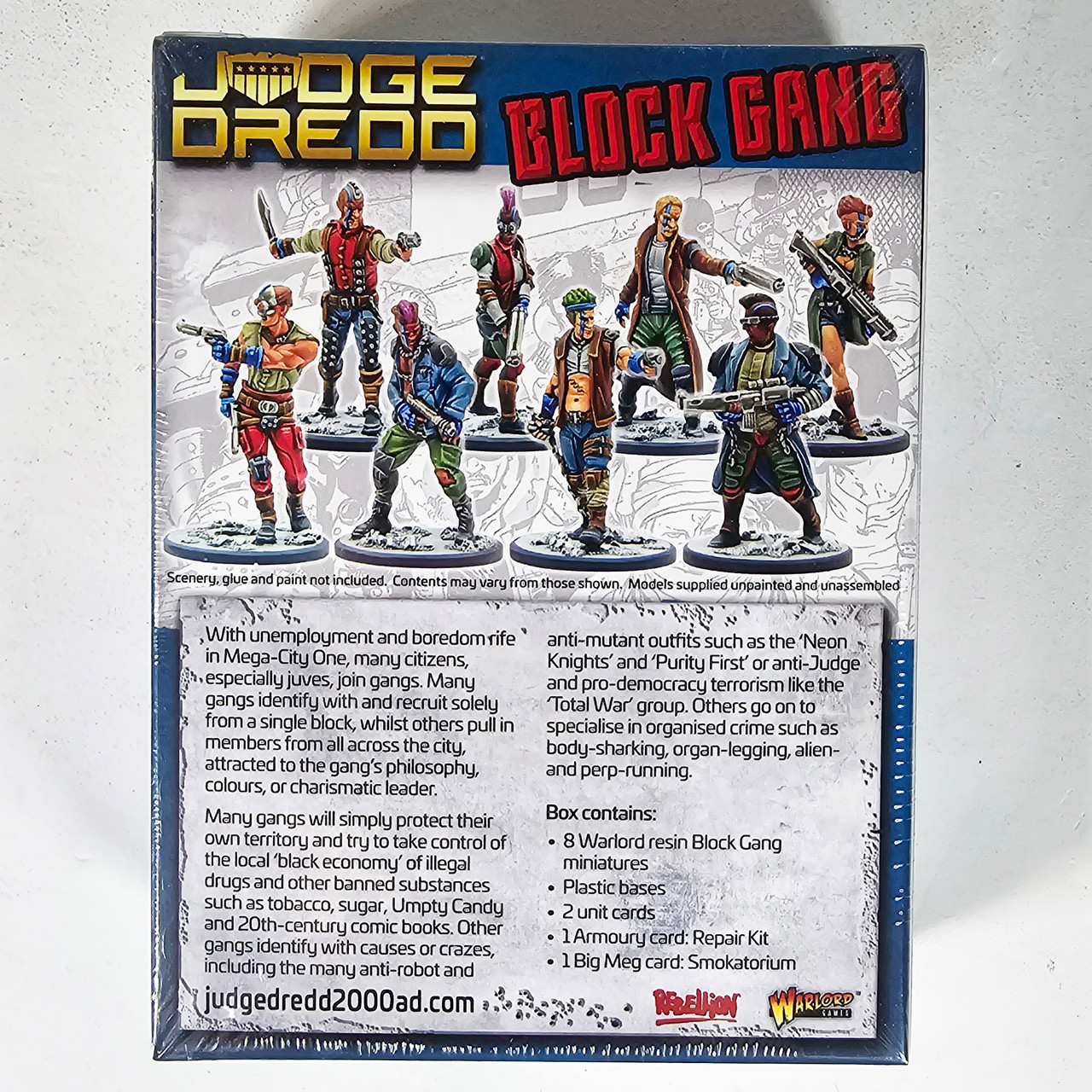2000 Ad Judge Dredd Miniatures Game Block Gang Warlord Games 652410001