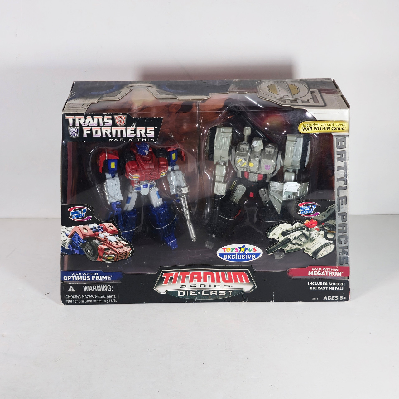 Transformers War Within Optimus Prime / Megatron Titanium Series Die ...