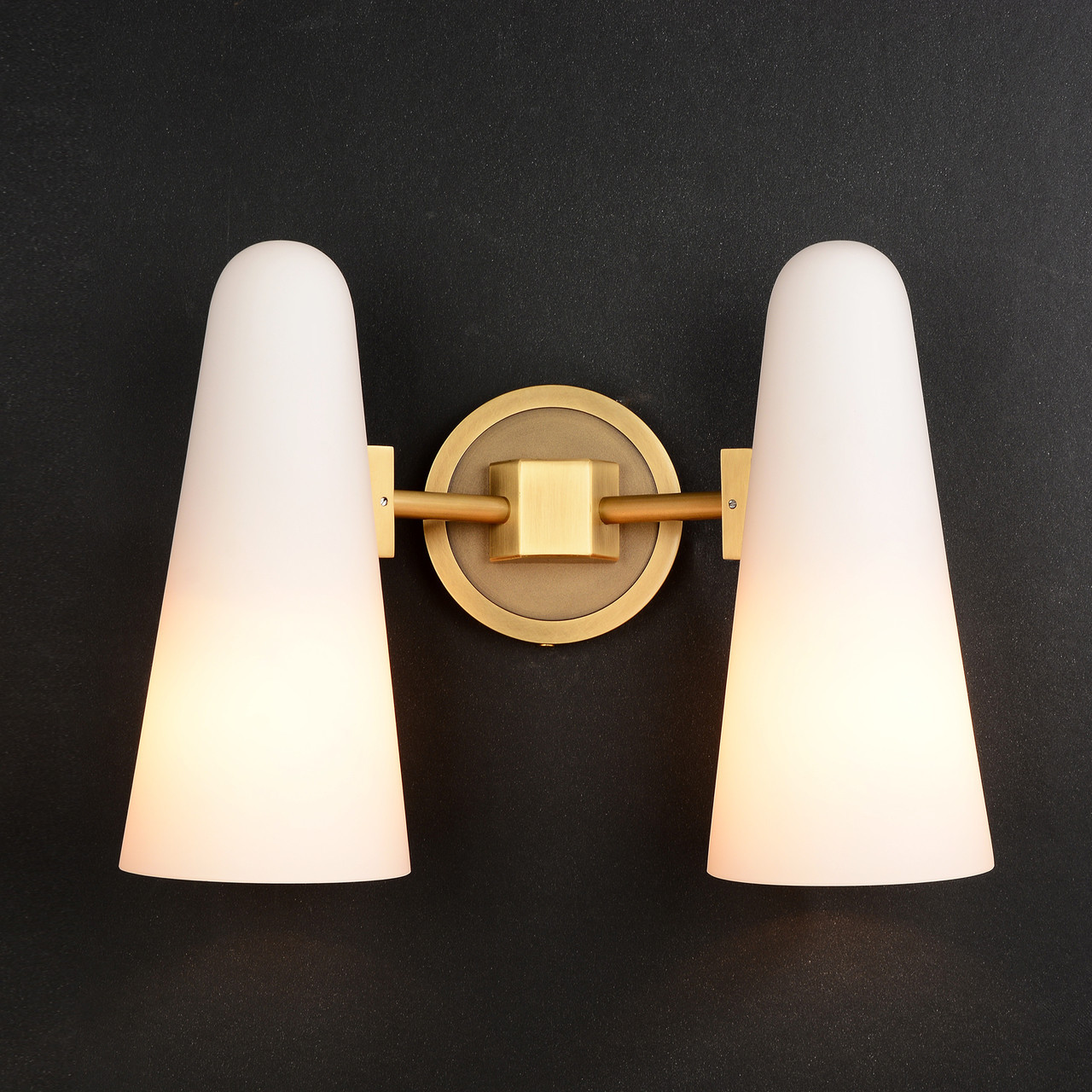 Bianco Double Sconce Brass - JimmyRaiden LLC