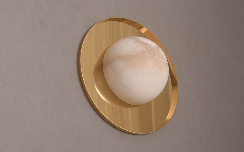 Mystic Alabaster Wall Sconce - JimmyRaiden LLC
