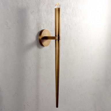 Torch Long Sconce Brass - JimmyRaiden LLC