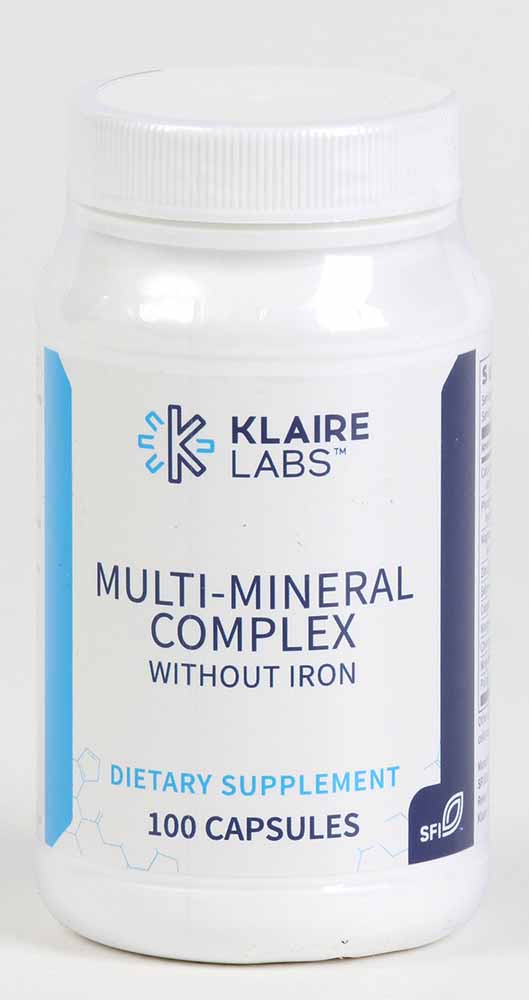 Multi-Mineral Complex Without Iron, 100 caps - HealthyUStore