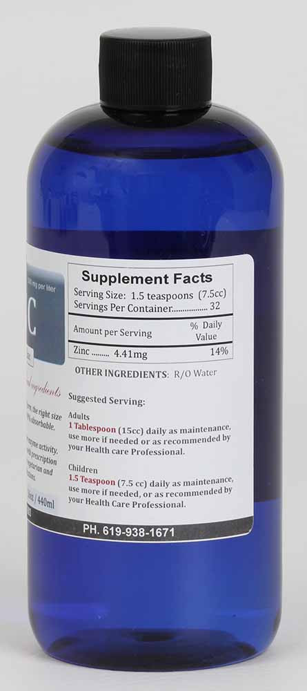 Zinc LARGE Mini Minerals 16 oz - HealthyUStore