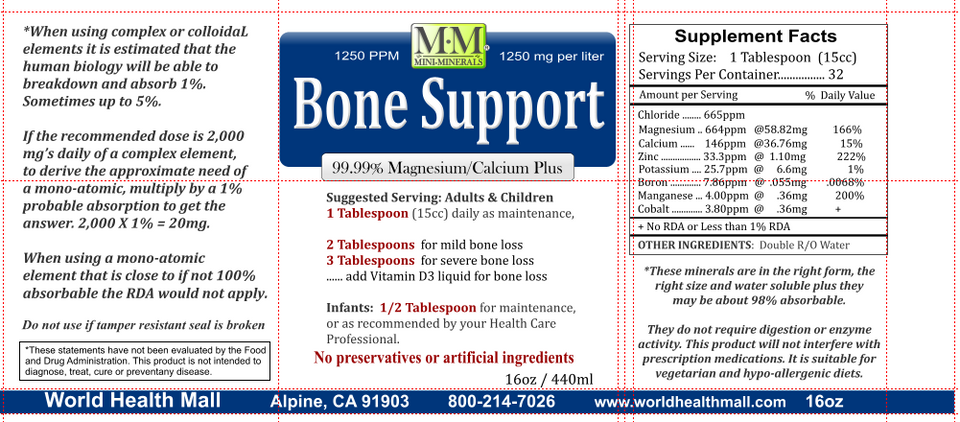 Bone Support Mini Minerals 16 oz - HealthyUStore