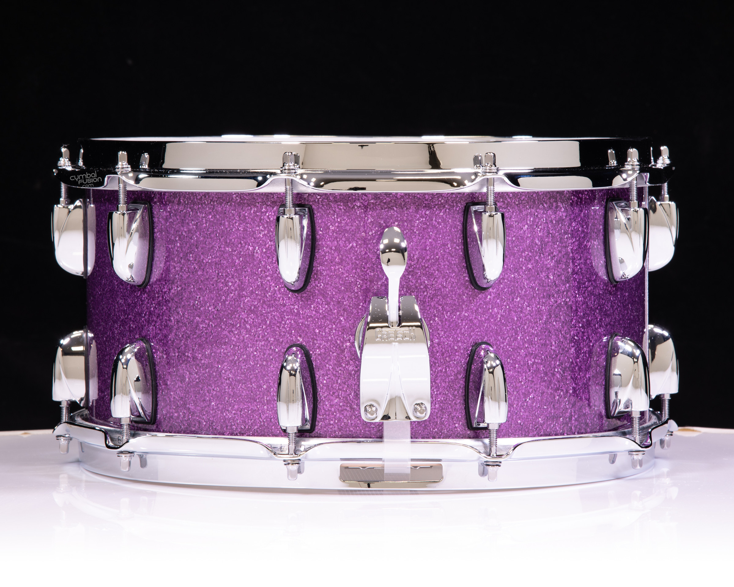 Gretsch Brooklyn 7x14 Snare Double Row Lugs Purple Sparkle Nitron