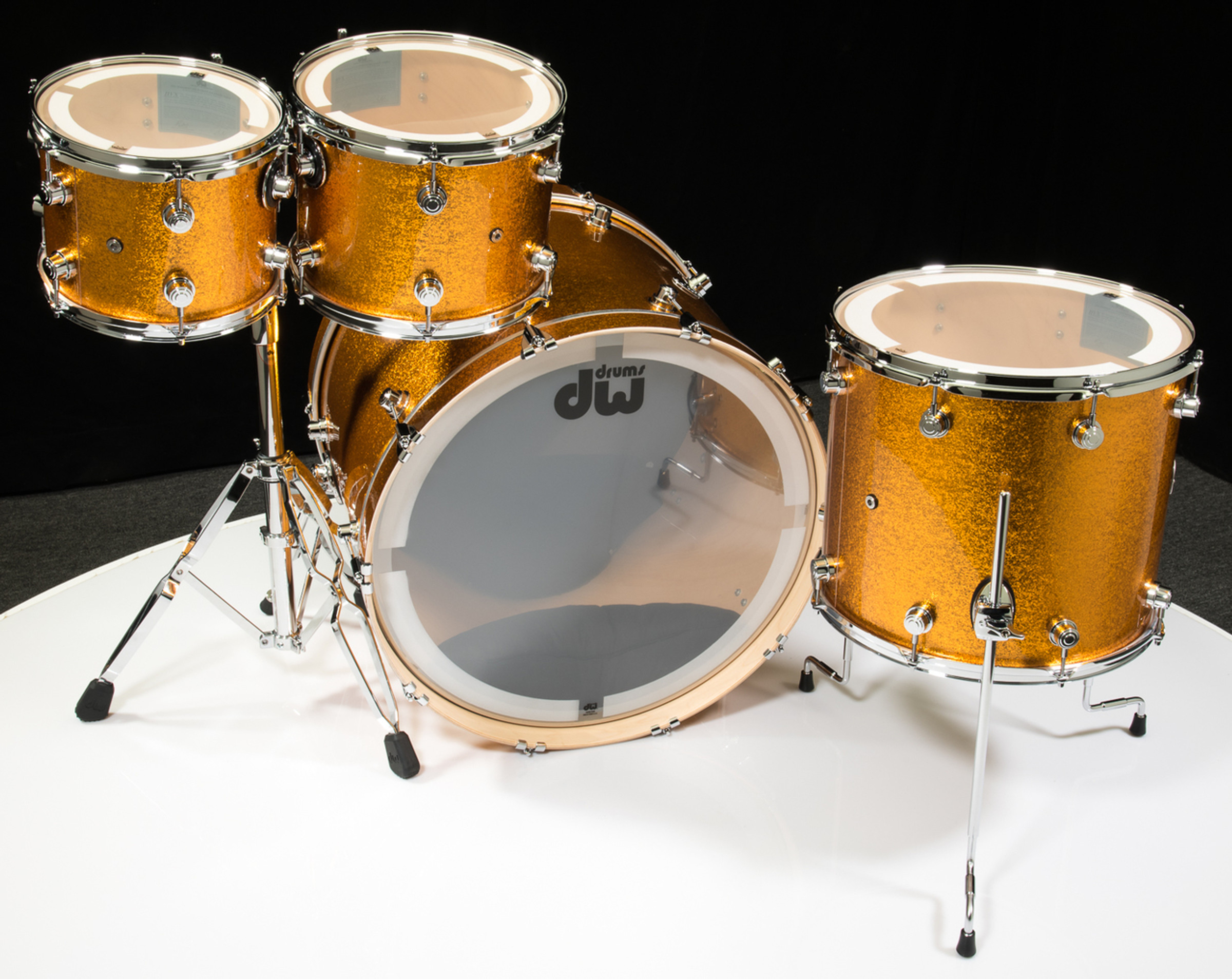 Dw Performance Series 4pc Shell Pack Gold Sparkle 24 Kick Drum