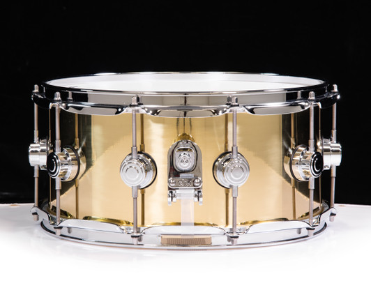 DW Collector's Series Concrete 6.5x14 Snare Drum Gold Hardware