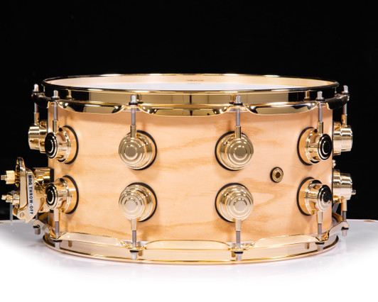 DW Collector's Series 10x14 Maple SSC Snare - Gold Glass w/Gold HW ...