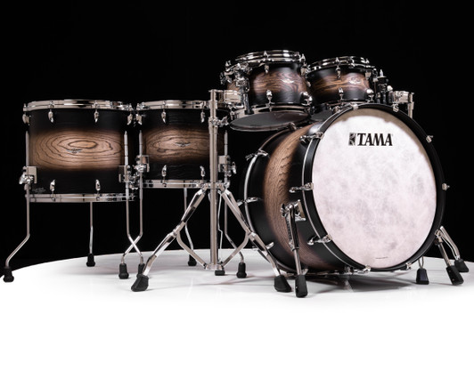 Tama Star Walnut 6pc Satin Black Japanese Sen Burst